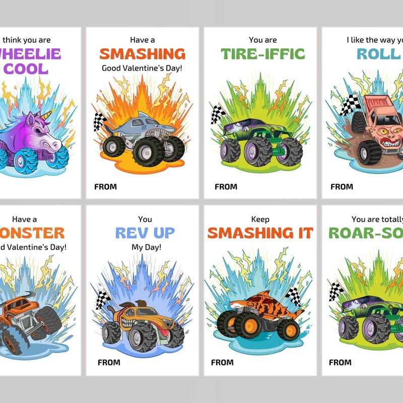 Valentines Monster Jam - Etsy