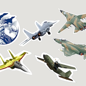 PRINTABLE Set of 24 Large Fighter Aircraft Cutouts, Combat Aircraft PNG ...