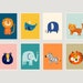 PRINTABLE Set of 8 Jungle Animals Posters, Modern Prints, Kids Room ...