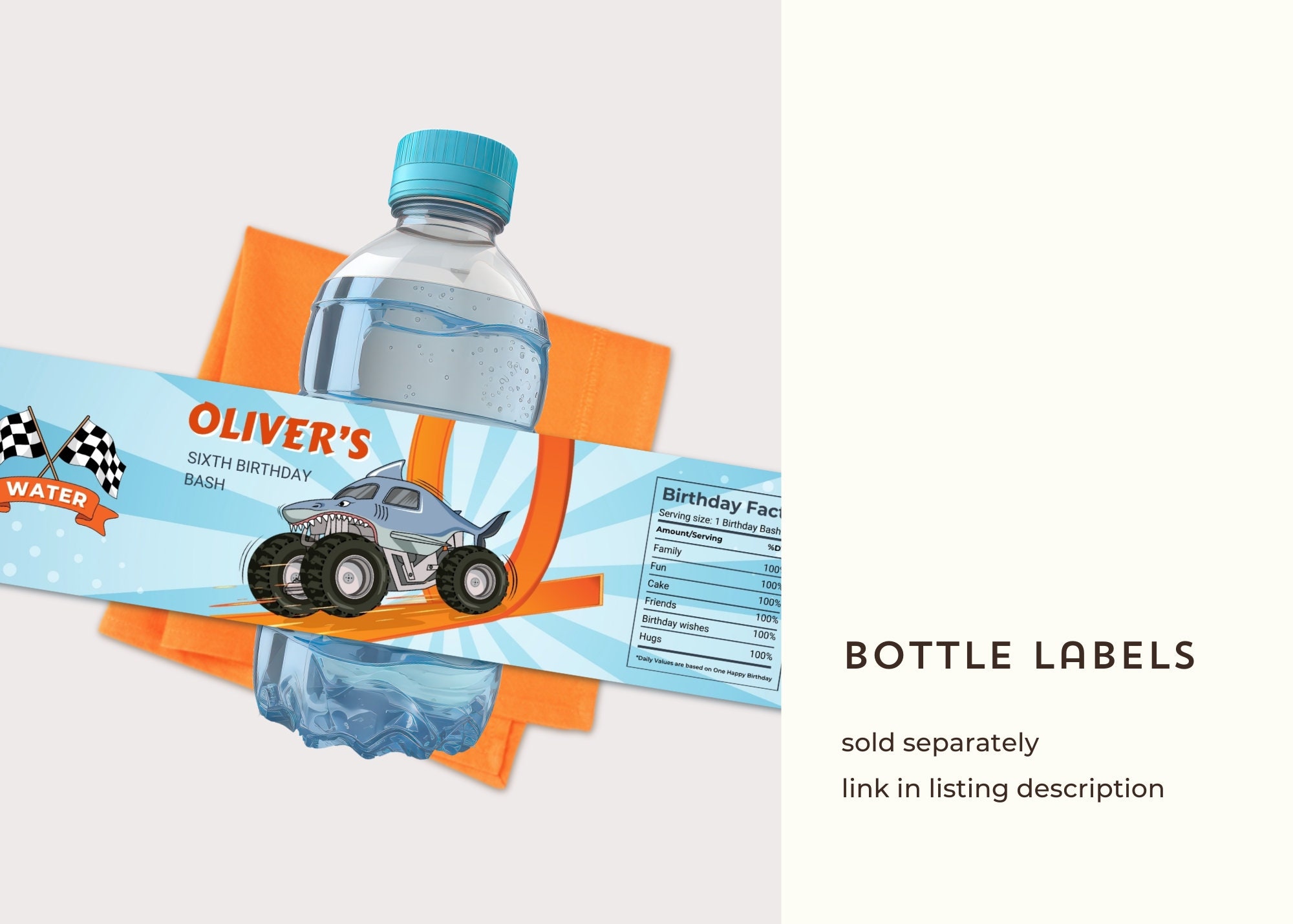 Centro de mesa IMPRIMIBLE Monster Trucks, Cumpleaños de niño, Recortes ...