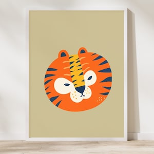 PRINTABLE Set of 8 Jungle Animals Posters, Modern Prints, Kids Room ...