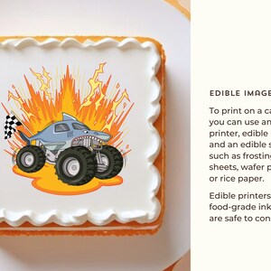 PRINTABLE Monster Trucks Centerpiece, Megalodon, Monster Jam Cutout ...