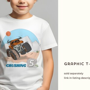 EDITABLE Monster Trucks Cake Toppers Template, Boy Birthday, Monster ...