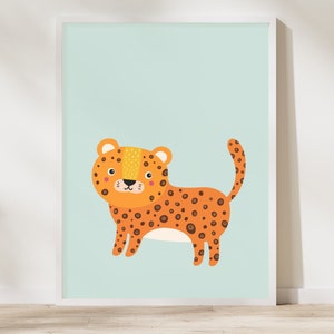 PRINTABLE Set of 8 Jungle Animals Posters, Modern Prints, Kids Room ...