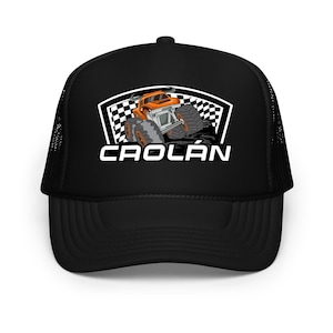Custom Monster Trucks Trucker Cap, Custom Text Hat, Personalized Cap ...