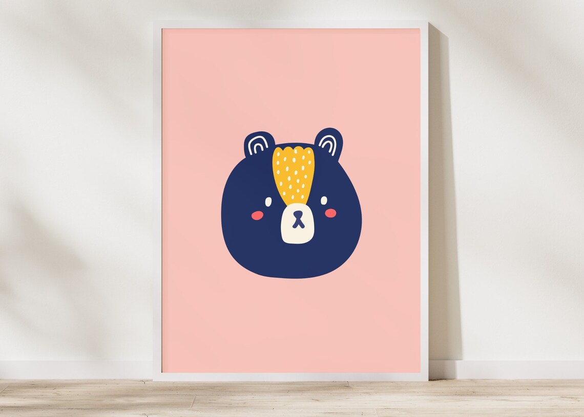 PRINTABLE Set of 8 Jungle Animals Posters, Modern Prints, Kids Room ...