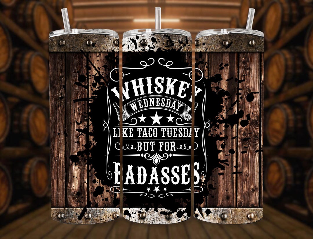 Badass Barrel Whiskey 20oz Skinny Tumbler - Etsy
