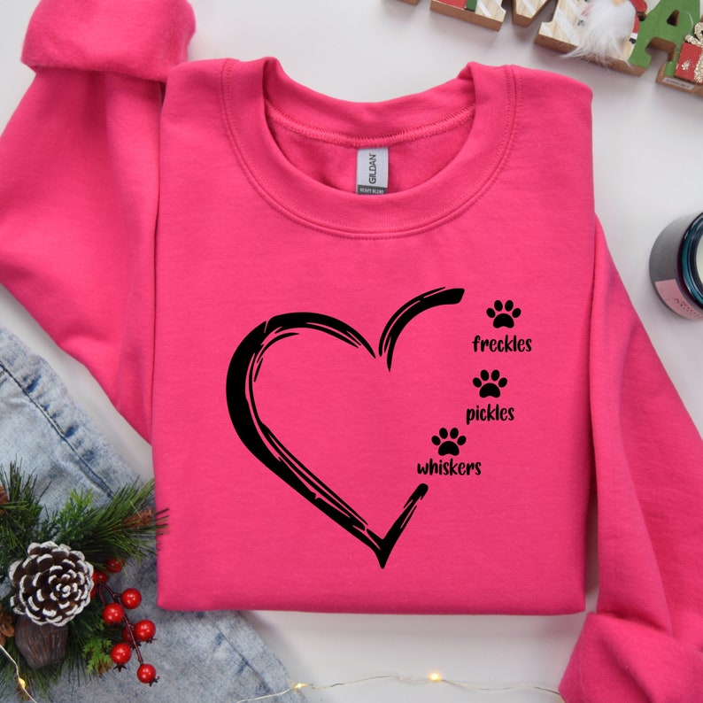 CUSTOM DOG MOM Sweatshirt, Dog Mom Gift, Personalized Dog Mom ...