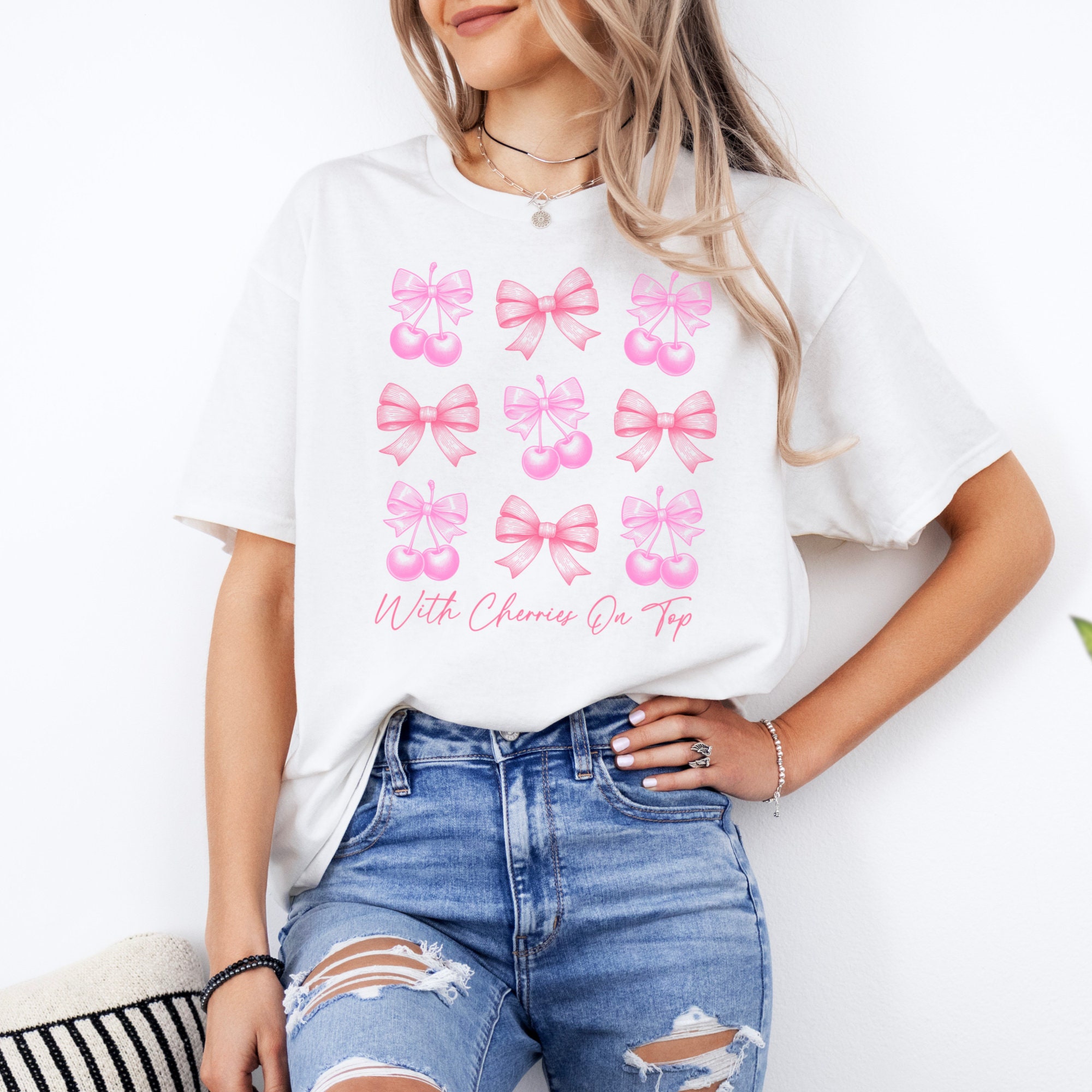 COQUETTE CLOTHING, Coquette Shirt, Cherry Shirt, With Cherries on Top ...