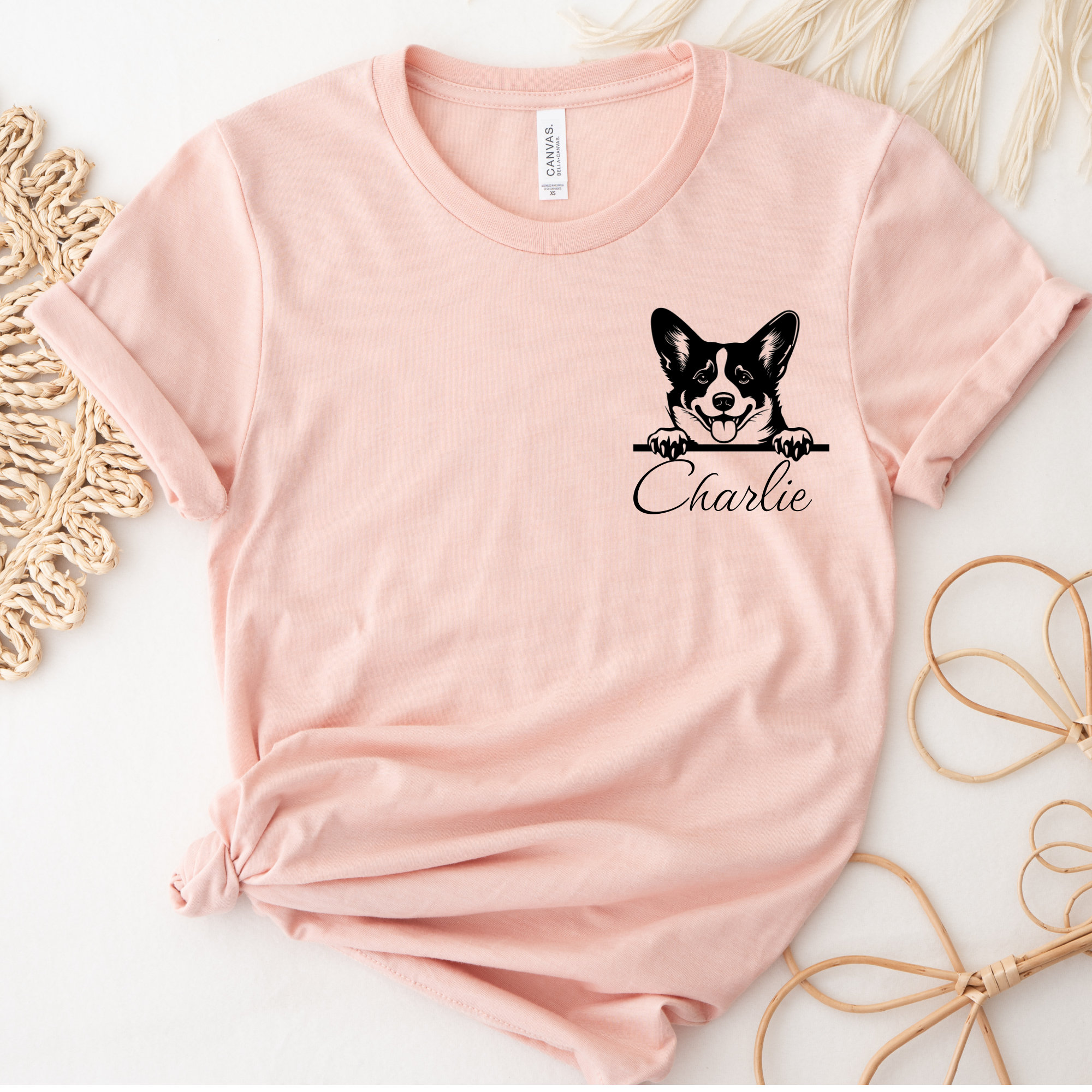 CUSTOM CORGI Tshirt, Corgi Mom Tshirt, Gift for Corgi Mom, Custom ...