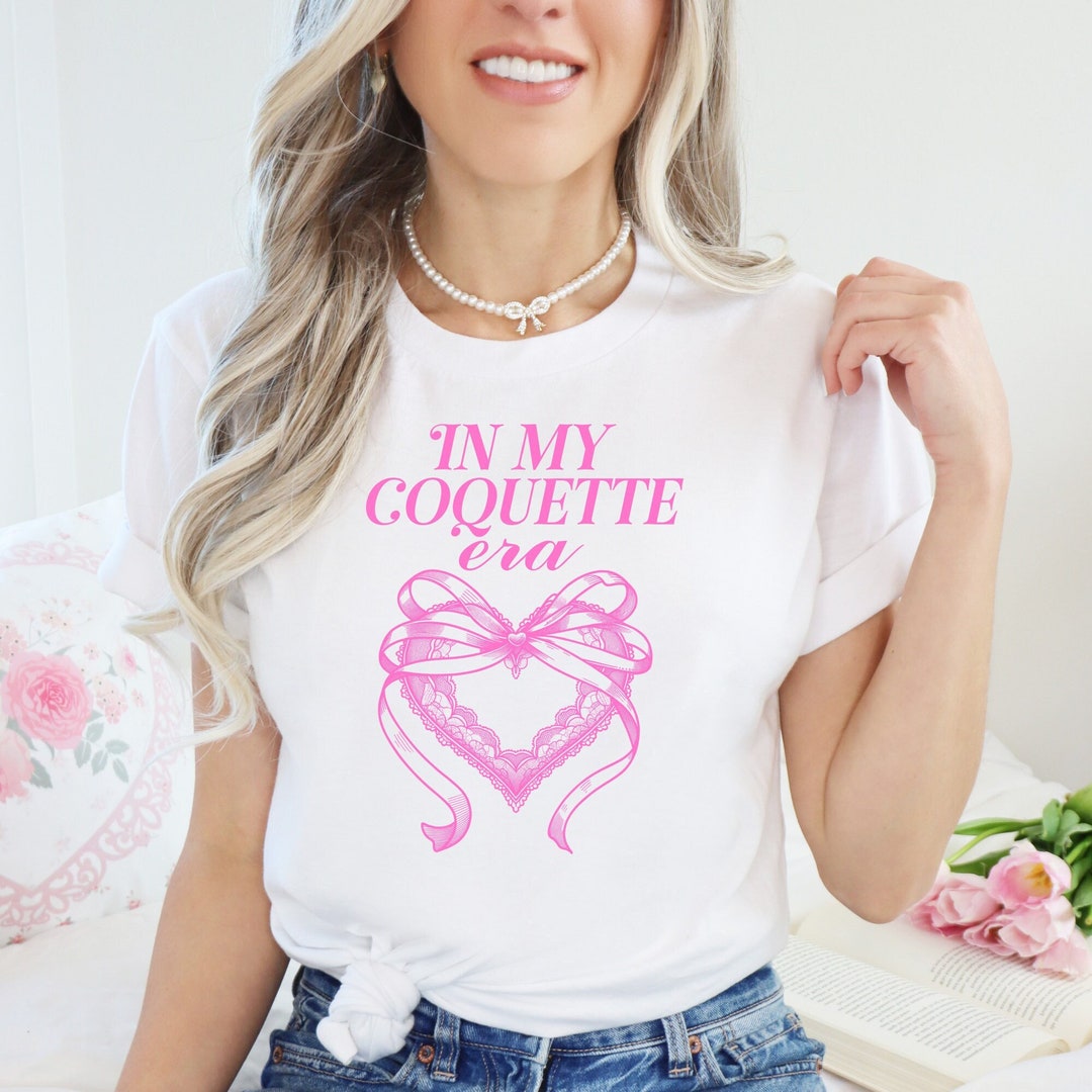 COQUETTE CLOTHING, Coquette Shirt, Coquette Aesthetic Tshirt, Soft Girl ...