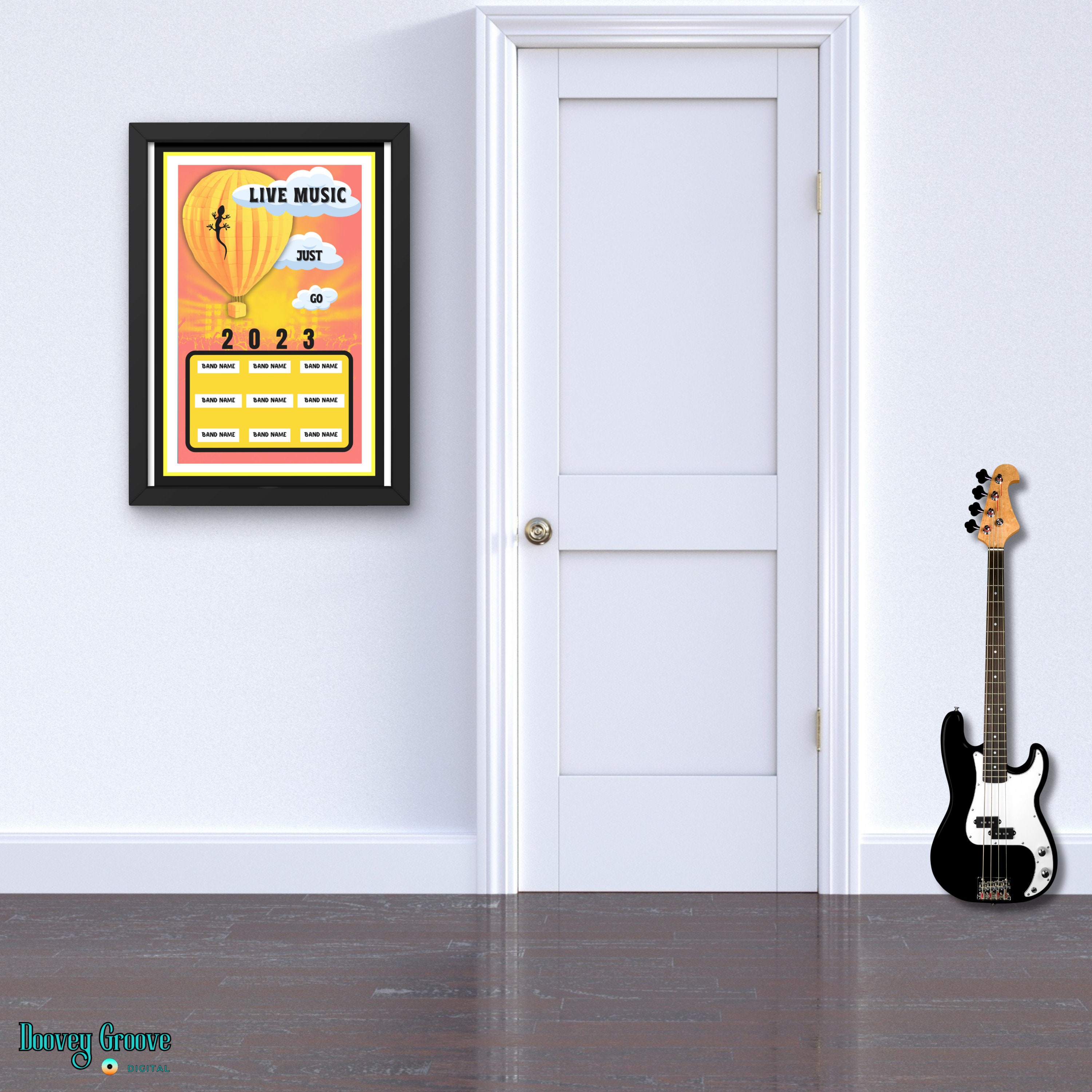 Custom Music Fan Poster, Printable Music Lover Wall Art, Personalized ...