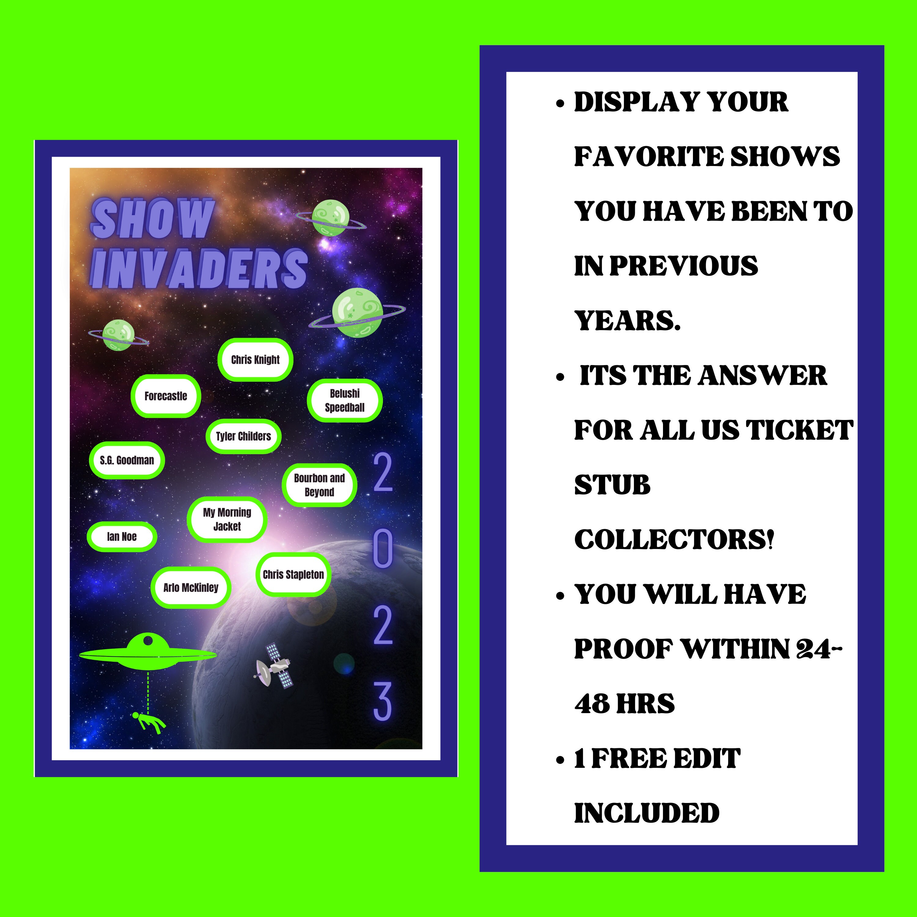 Custom Concert Poster, Music Fan Art, Music Wall Art, Concert Memories ...