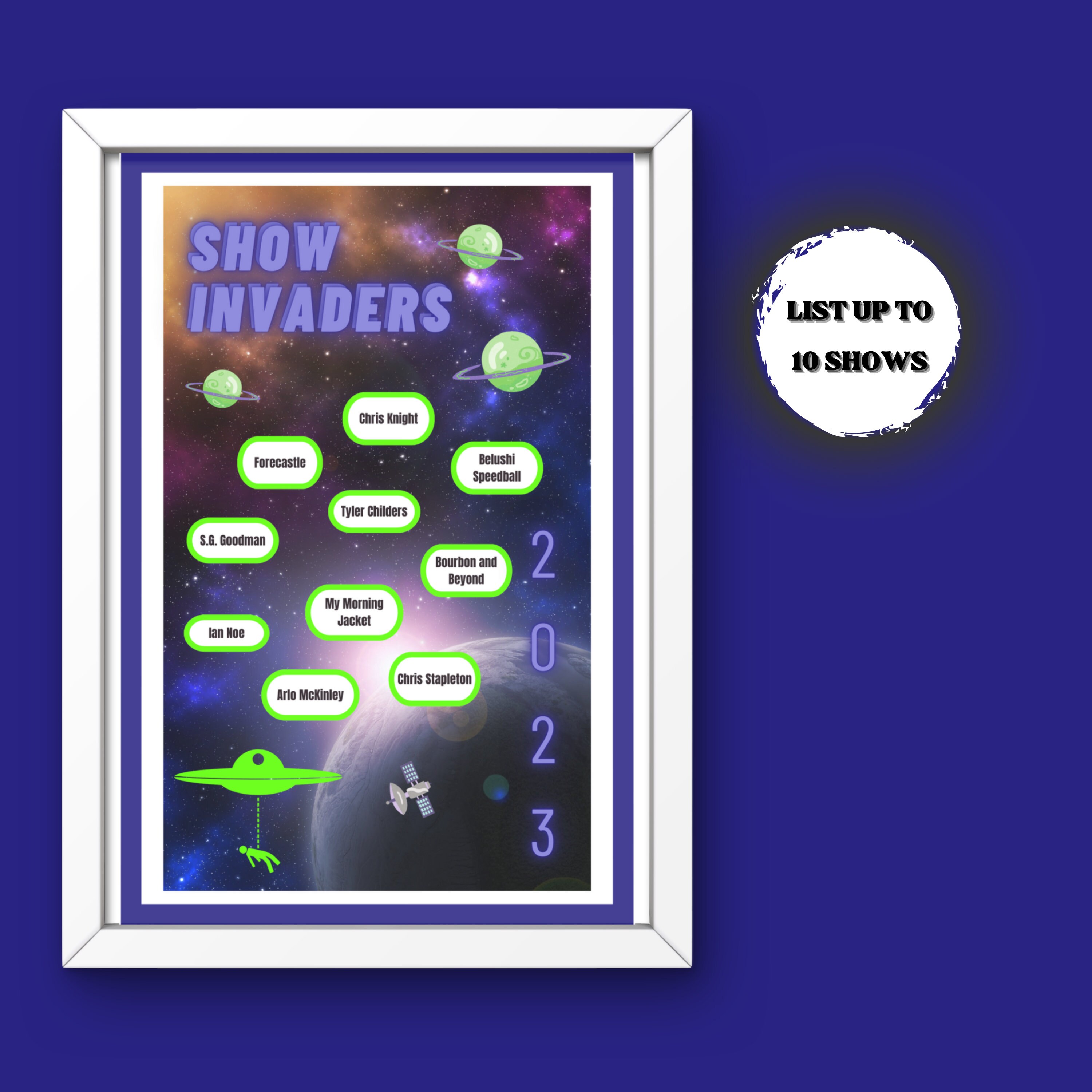 Custom Concert Poster, Music Fan Art, Music Wall Art, Concert Memories ...