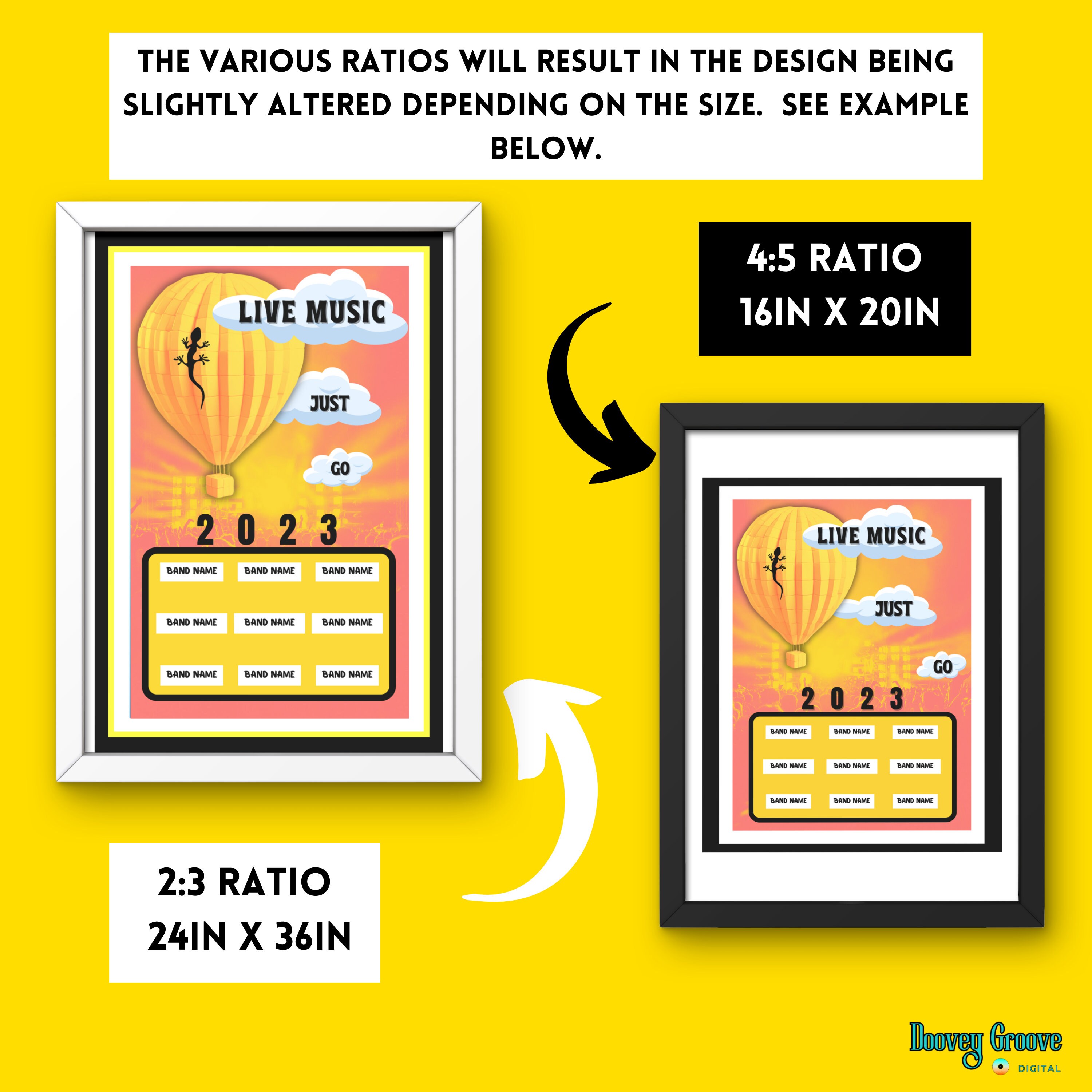 Custom Music Fan Poster, Printable Music Lover Wall Art, Personalized ...