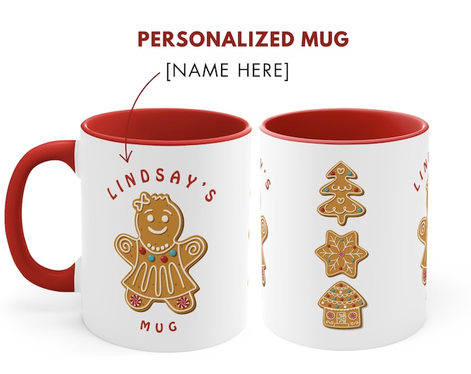 Gingerbread Man Mini Mug Christmas Kitchen Decor Tiered Tray - Etsy