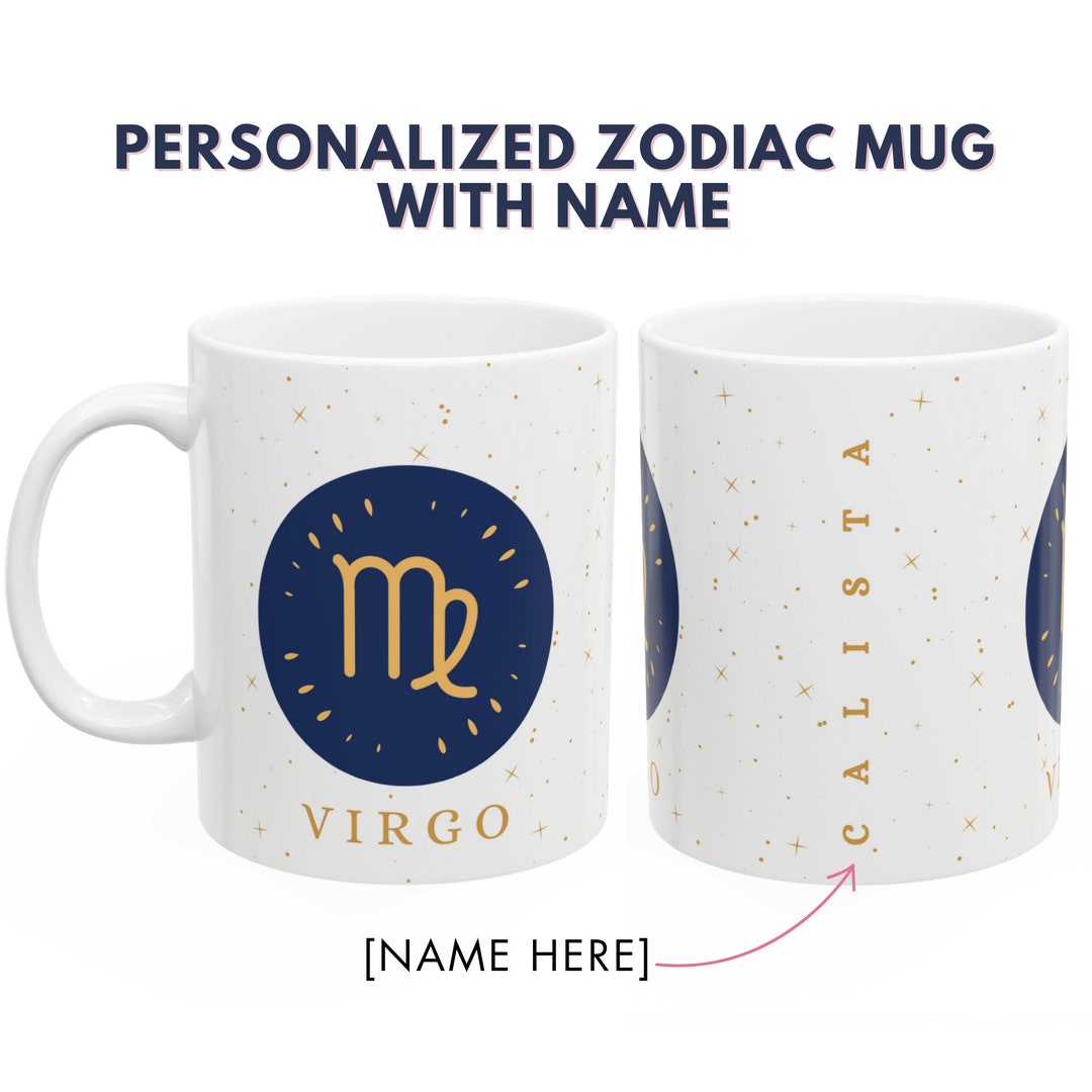 Personalized Zodiac Mug, Custom Astrology Coffee Mug - Etsy