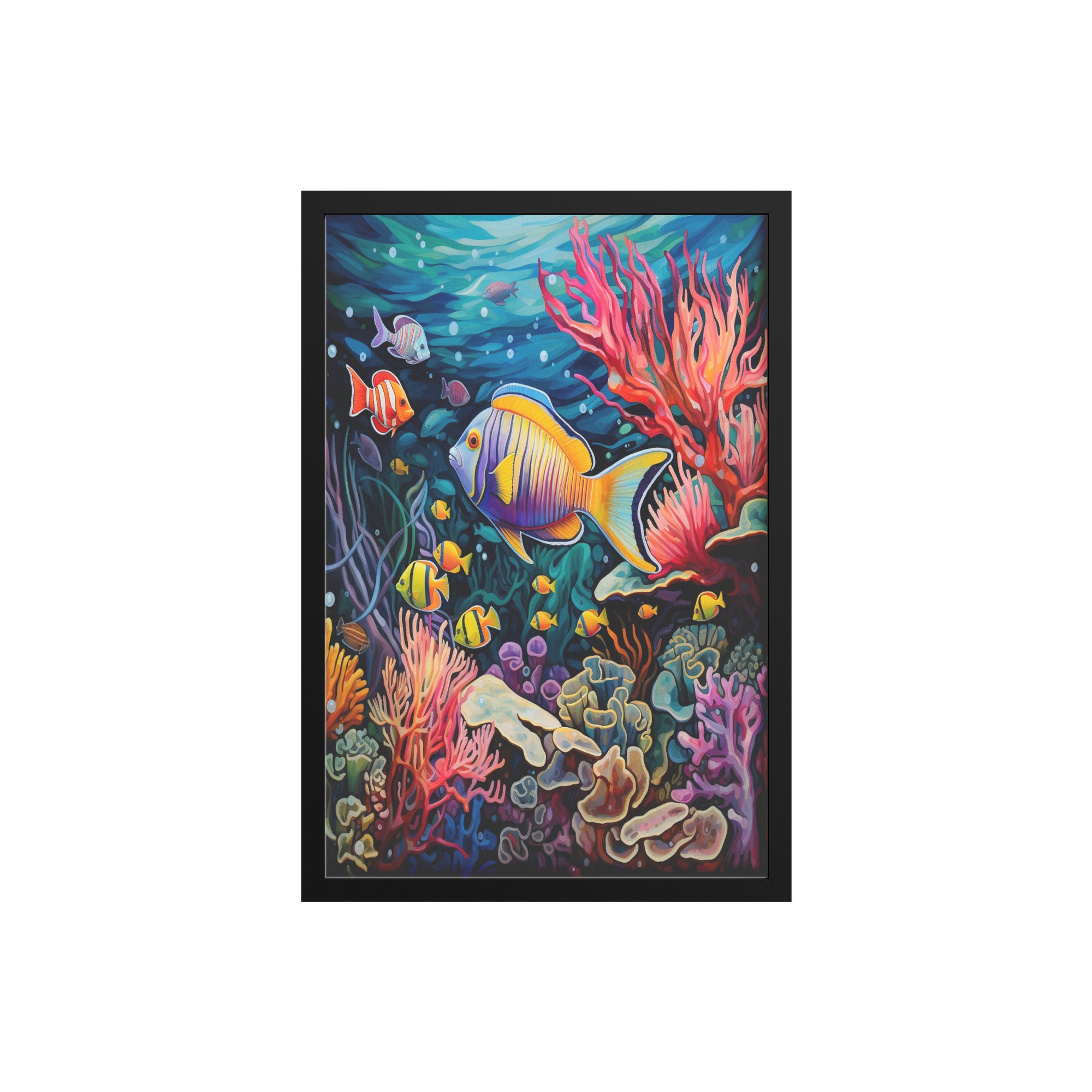 Saltwater Fish Wall Art Framed Wall Art Beach House Wall Art Beach Home ...
