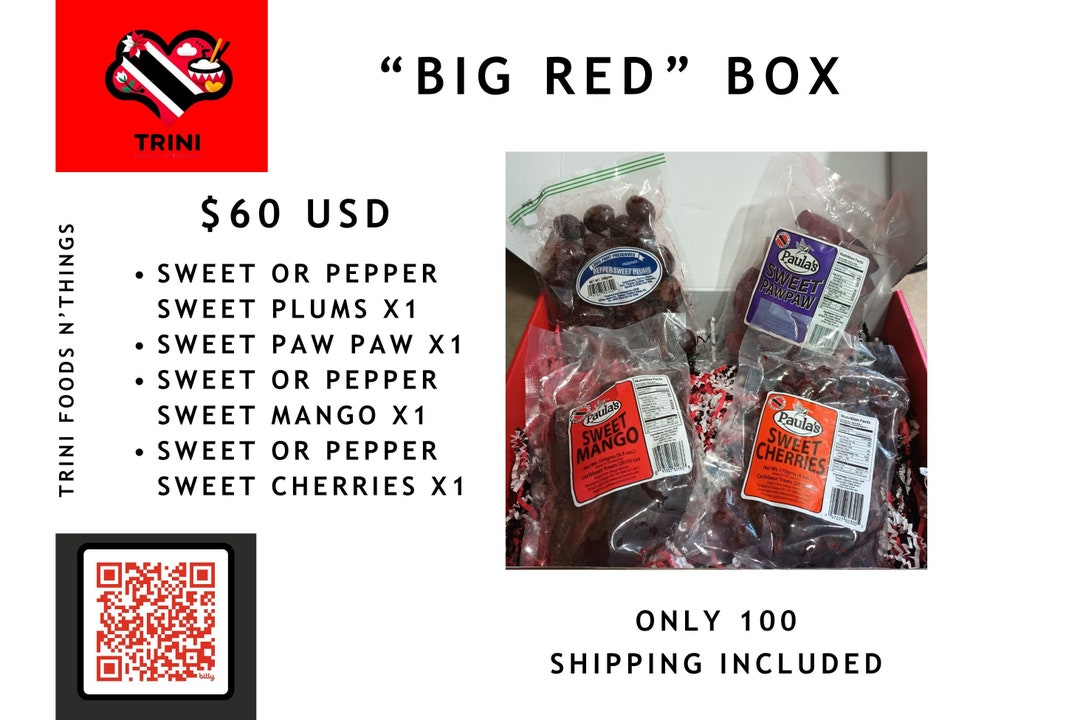 Ultimate Trini Snack Boxes Sweetness Box, De Chinee Box, Big Red Box ...