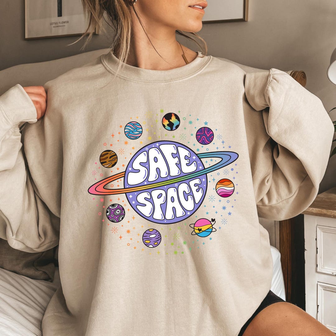 Safe Space Sweatshirt, LGBTQ Friendly Hoodie, Pride Shirt, LGBTQ ...