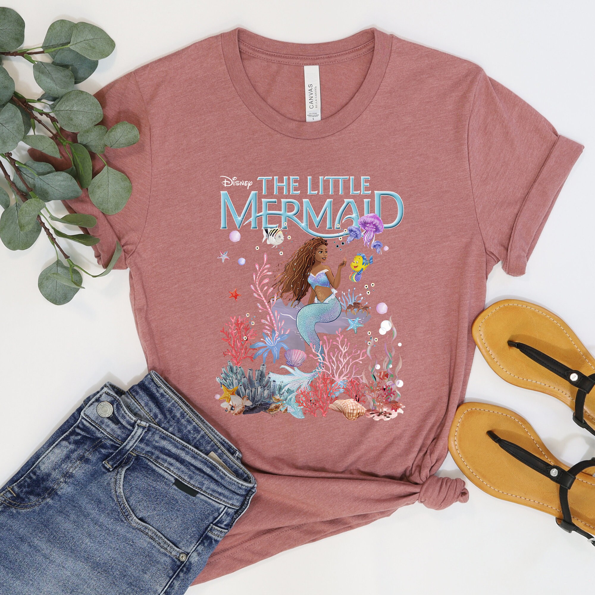 The Little Mermaid T-shirt, the Little Mermaid Black Tee, Black Girl ...
