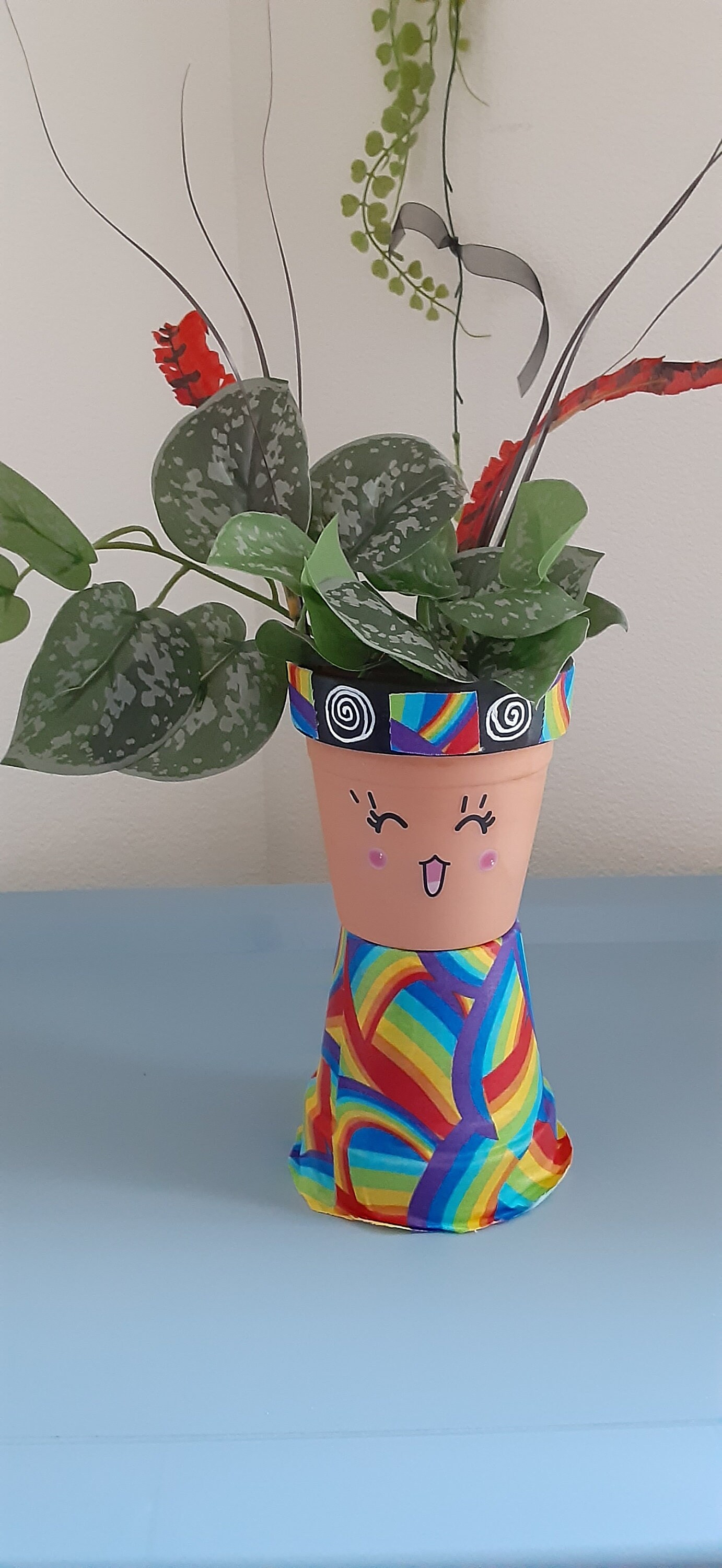 Rainbow Pot Person, Flower Pot/planter/ Gift/ LGBTQ Pride Home Decor - Etsy