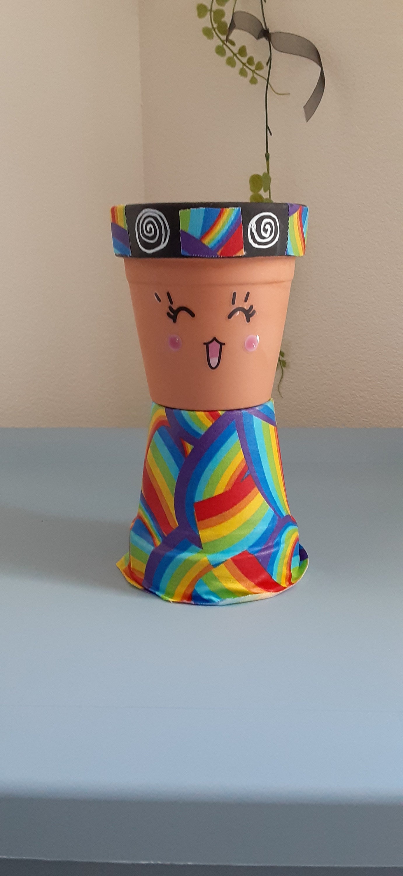 Rainbow Pot Person, Flower Pot/planter/ Gift/ LGBTQ Pride Home Decor - Etsy