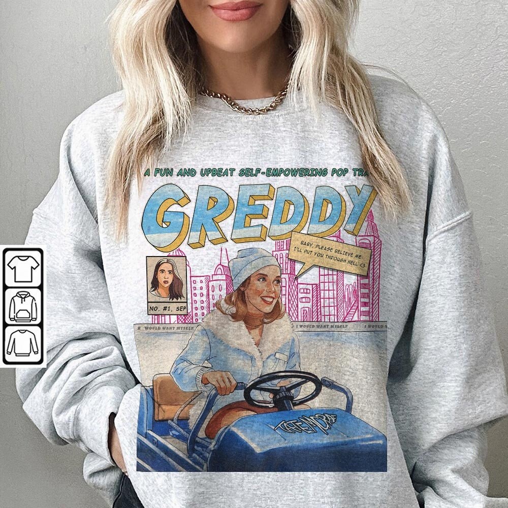 Tate Mcrae Greedy 90s Music Shirt Album Comic Art Vintage Y2K - Etsy