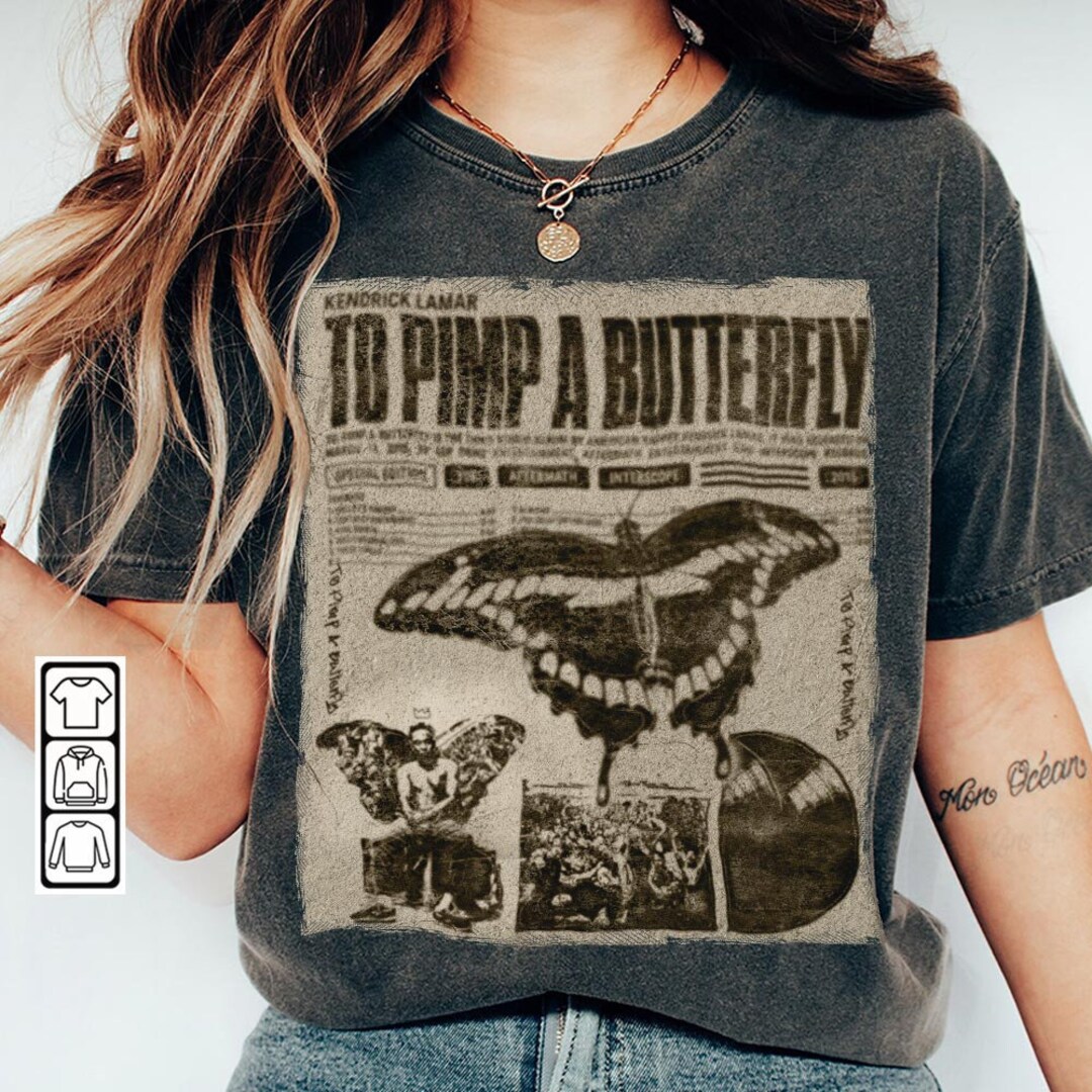 To Pimp A Butterfly Kendrick Lamar 90s Shirt Bootleg Rapper - Etsy
