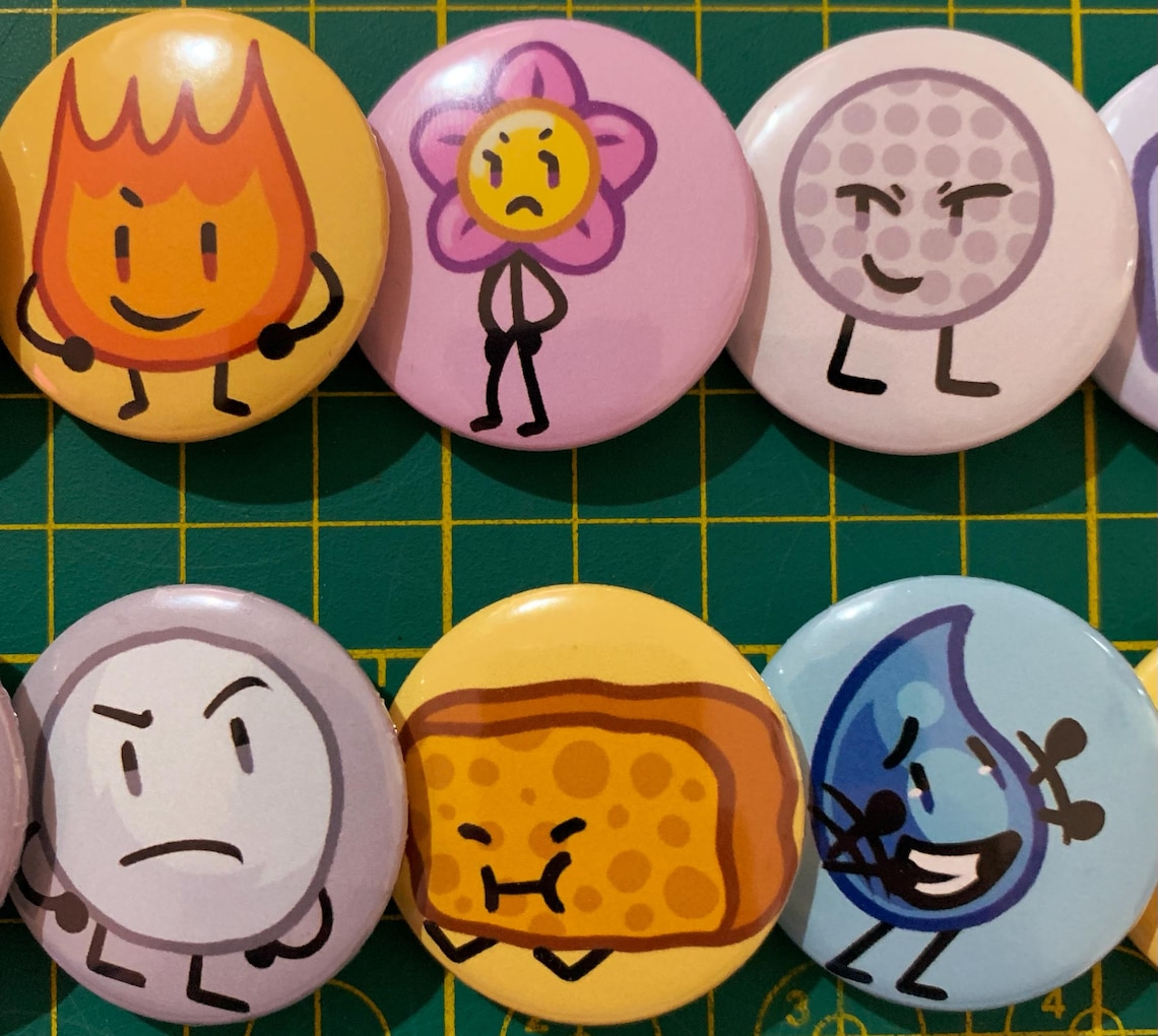 BFDI 32 Mm (1.25 Inch) Custom OSC Button Pins - Etsy
