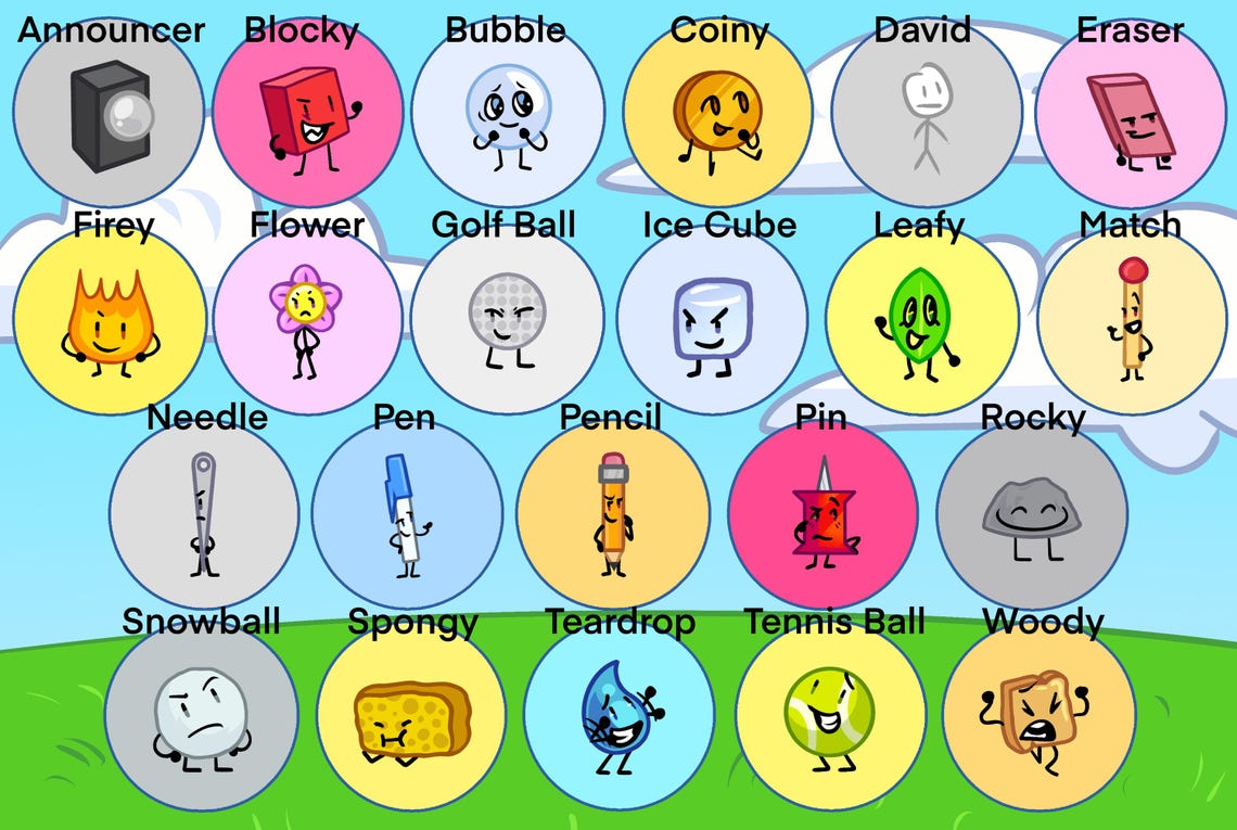 BFDI 32 Mm (1.25 Inch) Custom OSC Button Pins - Etsy