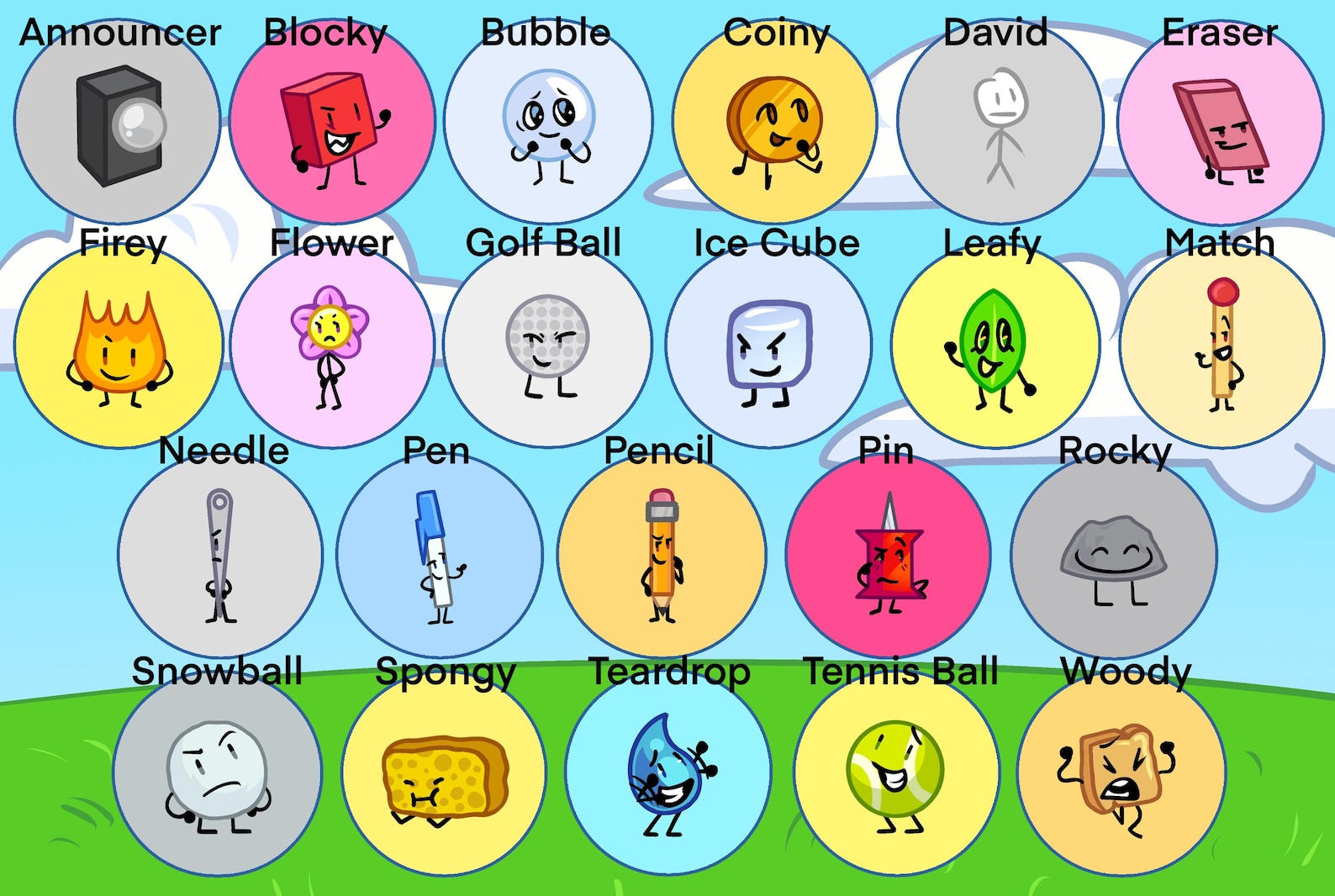 BFDI 32 Mm (1.25 Inch) Custom OSC Button Pins - Etsy