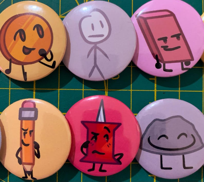BFDI 32 Mm (1.25 Inch) Custom OSC Button Pins - Etsy