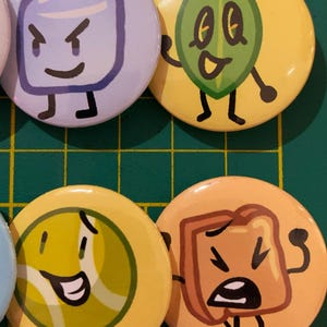 BFDI 32 Mm (1.25 Inch) Custom OSC Button Pins - Etsy