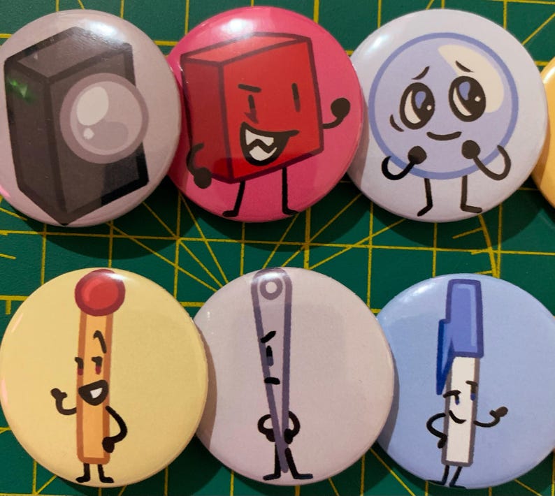 BFDI 32 Mm (1.25 Inch) Custom OSC Button Pins - Etsy