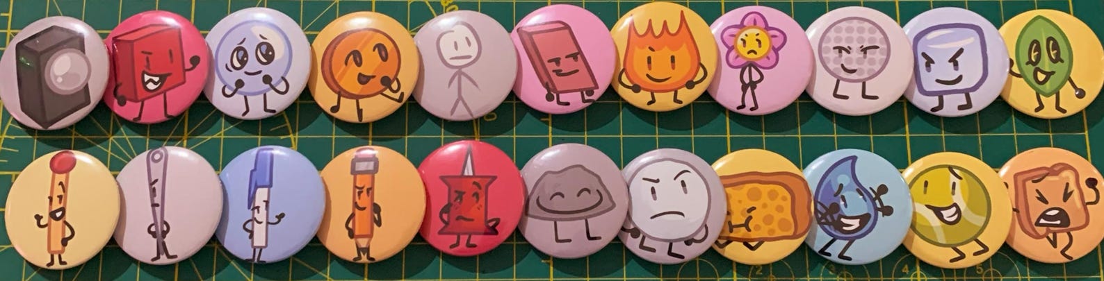 BFDI 32 Mm (1.25 Inch) Custom OSC Button Pins - Etsy