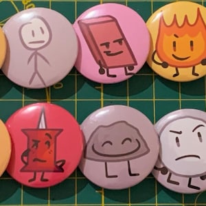 BFDI 32 Mm (1.25 Inch) Custom OSC Button Pins - Etsy
