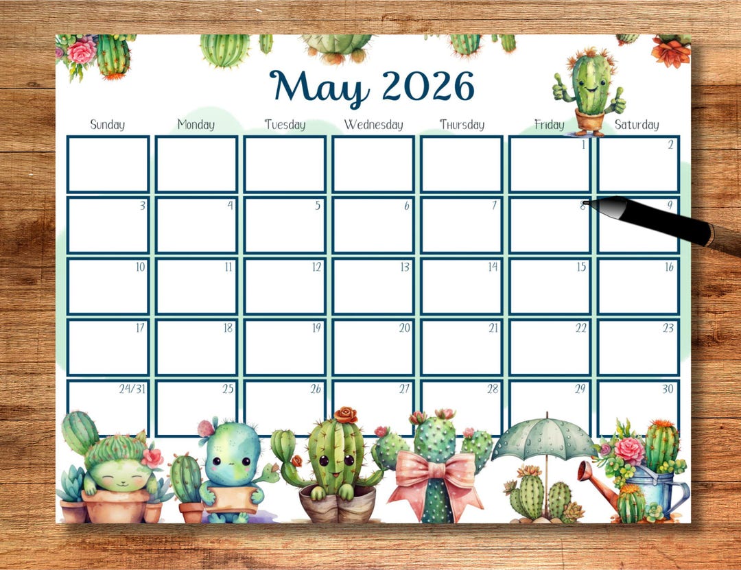 EDITABLE May 2026 Calendar, 2026 May Calendar, Wall Calendar, Printable ...