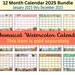 EDITABLE June 2025 Calendar, 2025 June Calendar, 2025 Calendar, Wall ...