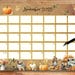 EDITABLE November 2025 Calendar, Thanksgiving Calendar, Whimsical ...