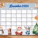 EDITABLE December 2024 Calendar, Christmas Calendar, Kids Calendar ...