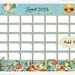 EDITABLE August 2024 Calendar, Whimsical, Beach, Blue, Vacation ...
