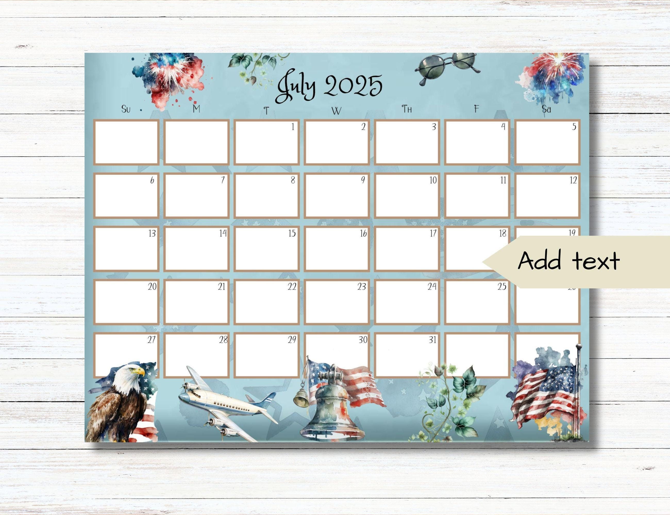 Editable July 2025 Calendar, Whimsical Calendar, 2025 July, 2025 ...