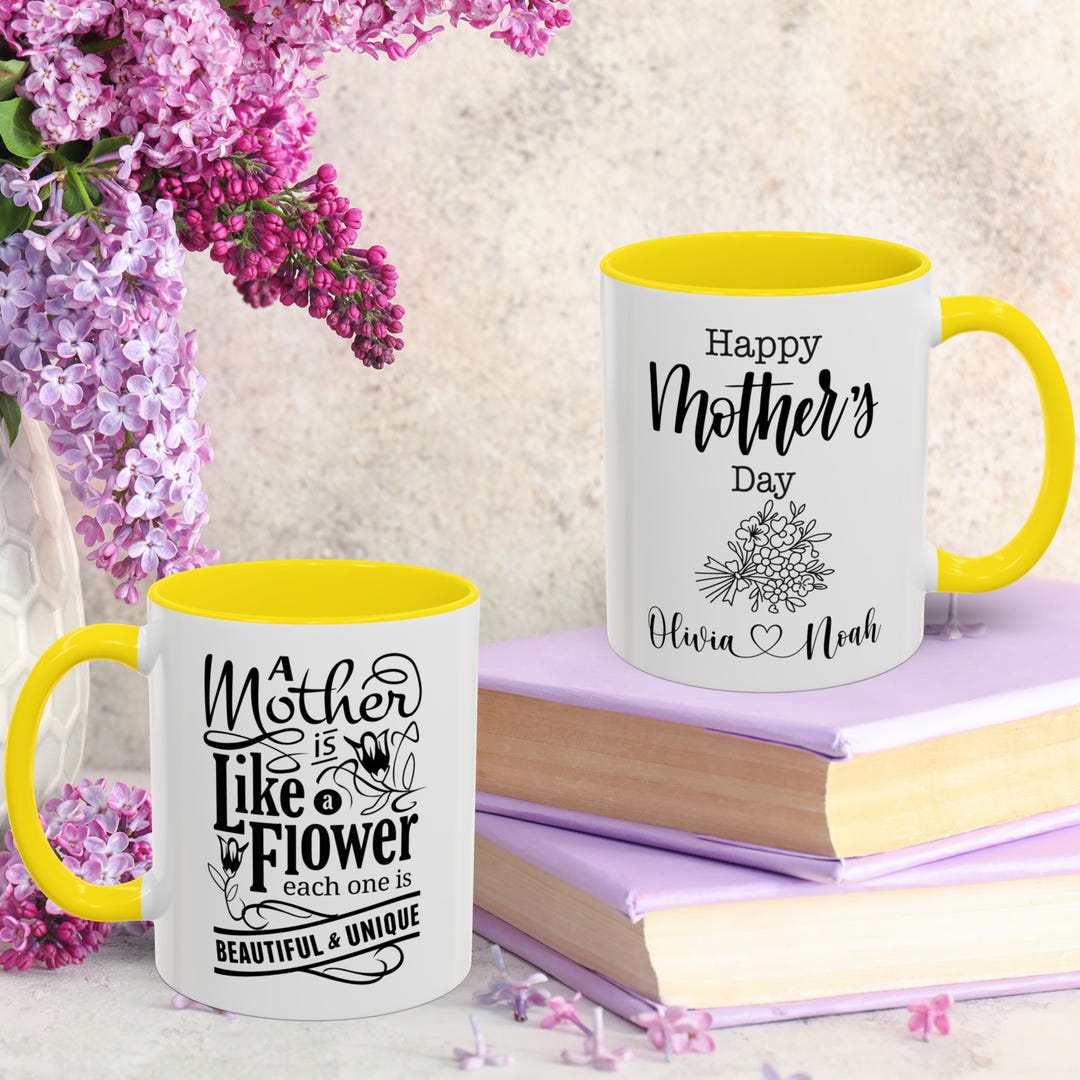 Personalized Mother's Day Coffee Mug Unique Gift for Mom Custom Family ...