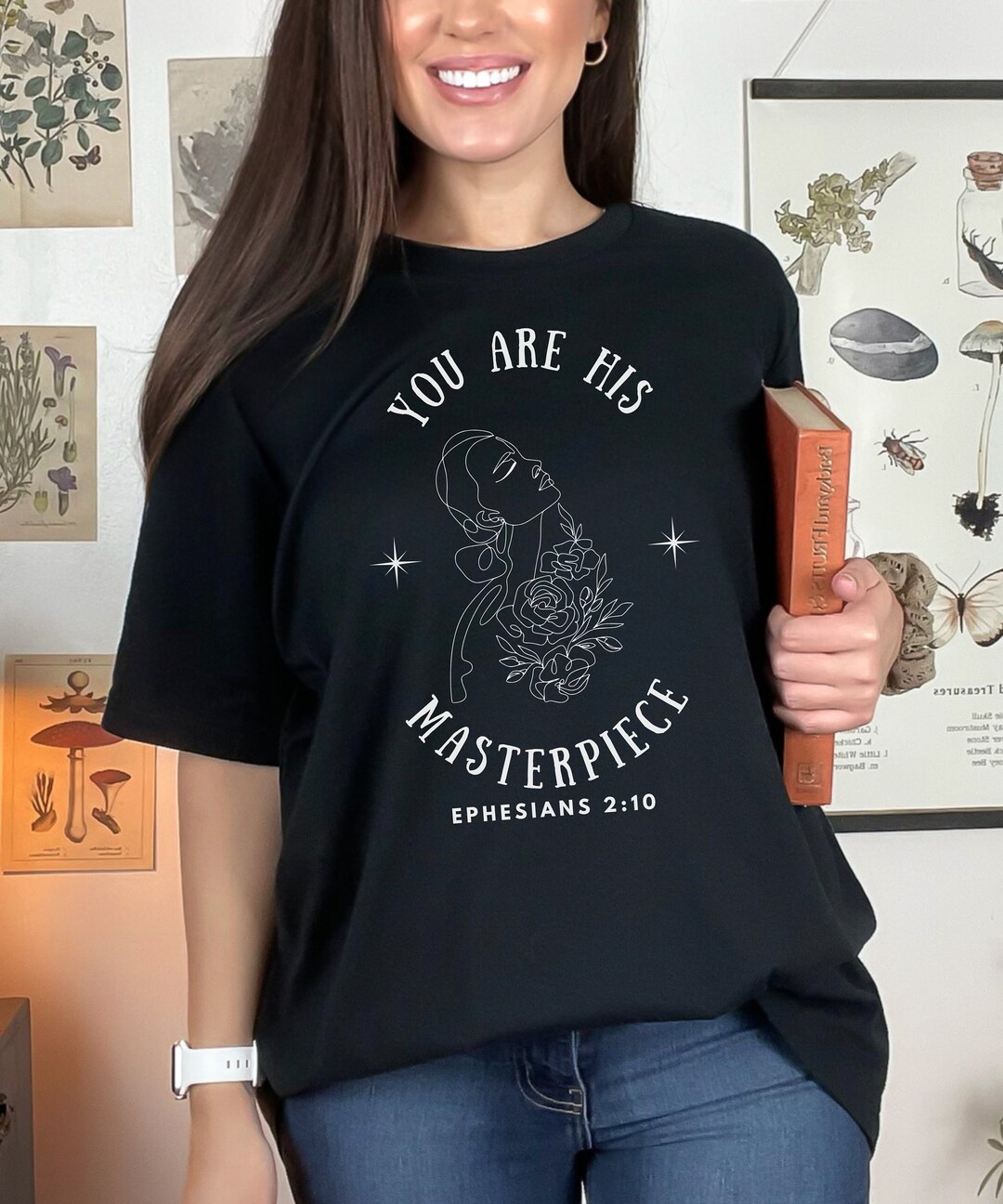 You Are His Masterpiece T-shirt, Religious T-shirt, Bible Verse, Bible ...