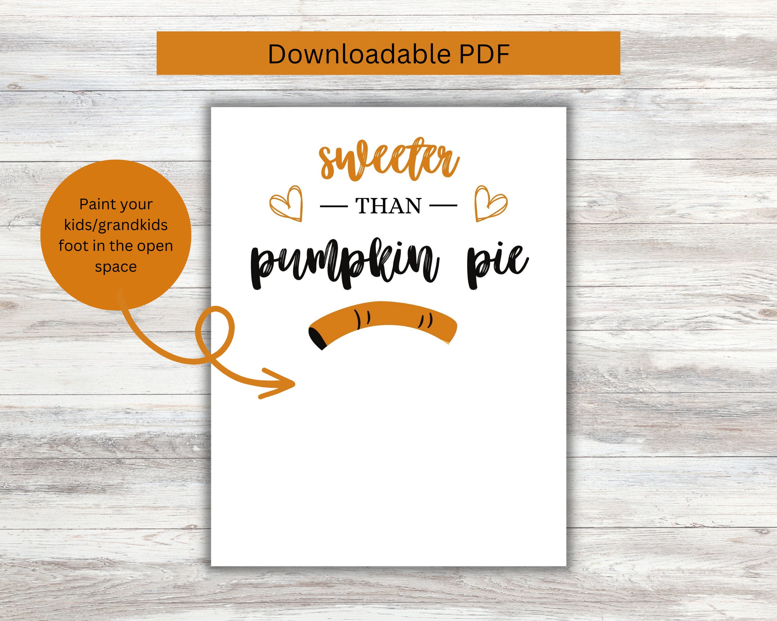 Sweeter Than Pumpkin Pie, Footprint Craft, Halloween, Thanksgiving ...