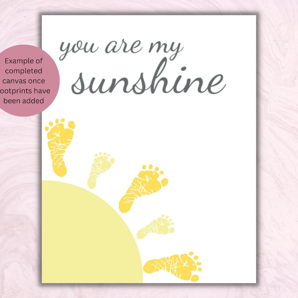 You Are My Sunshine Handprint - Etsy