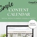 Editable Social Media Content Calendar | Instagram & Tiktok Planner ...
