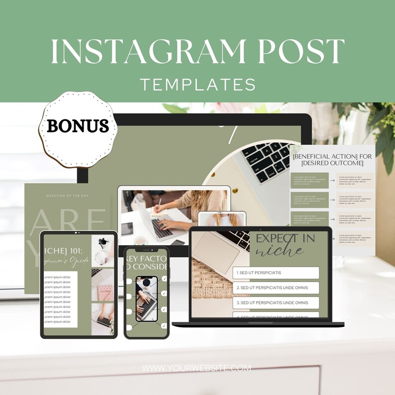 Editable Social Media Content Calendar | Instagram & Tiktok Planner ...