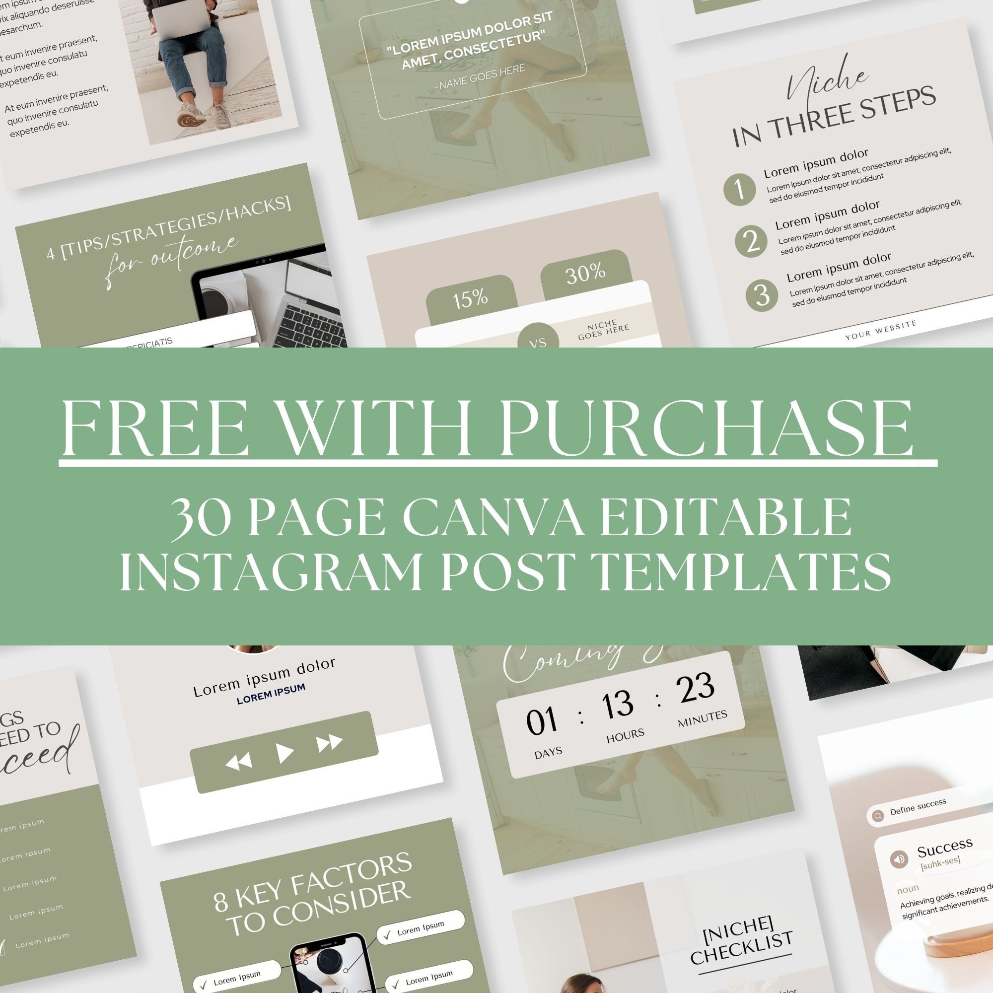 Editable Social Media Content Calendar | Instagram & Tiktok Planner ...